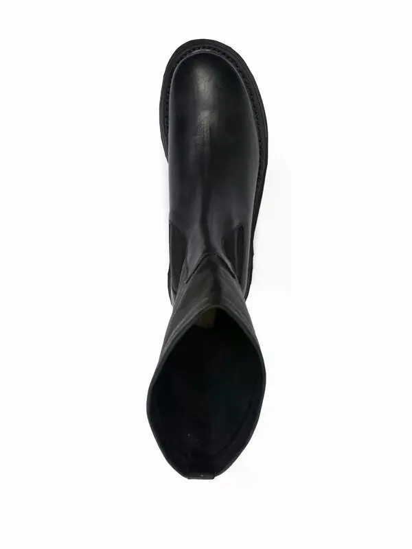 Guidi Leather Slip-on Ankle Boots