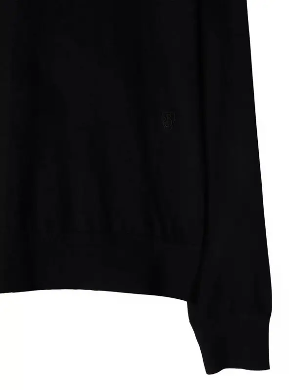 Burberry Wool Knit Sweater - Black