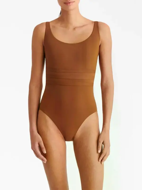 ERES Asia Scoop-back Swimsuit - Brown