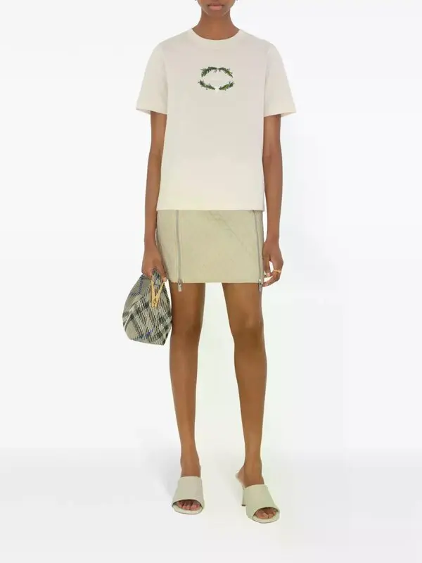 Burberry Logo-embroidered Cotton T-shirt