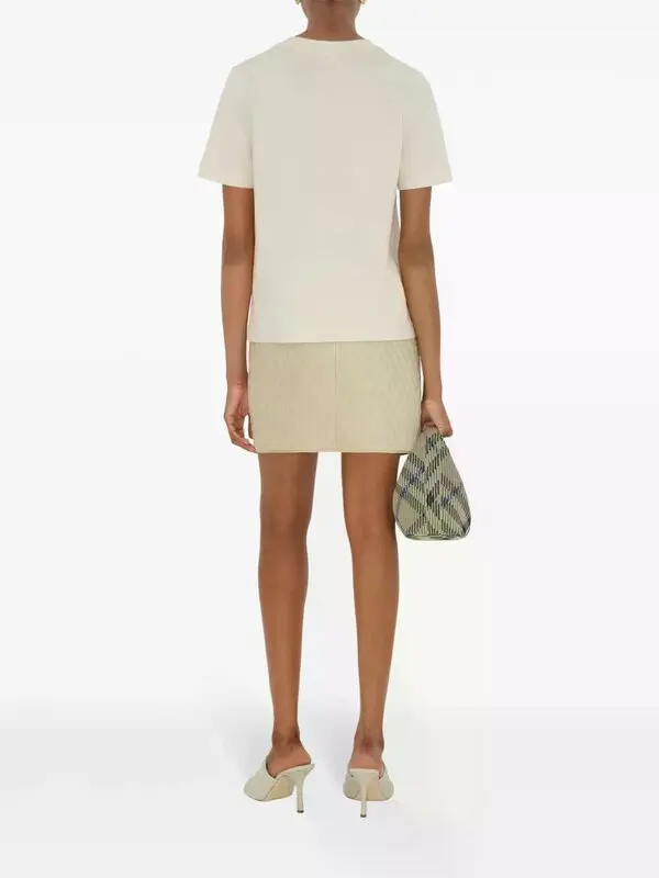 Burberry Logo-embroidered Cotton T-shirt
