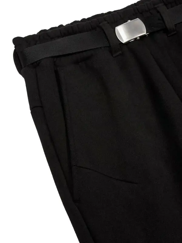 STUDIO TOMBOY Belted French-terry Trousers