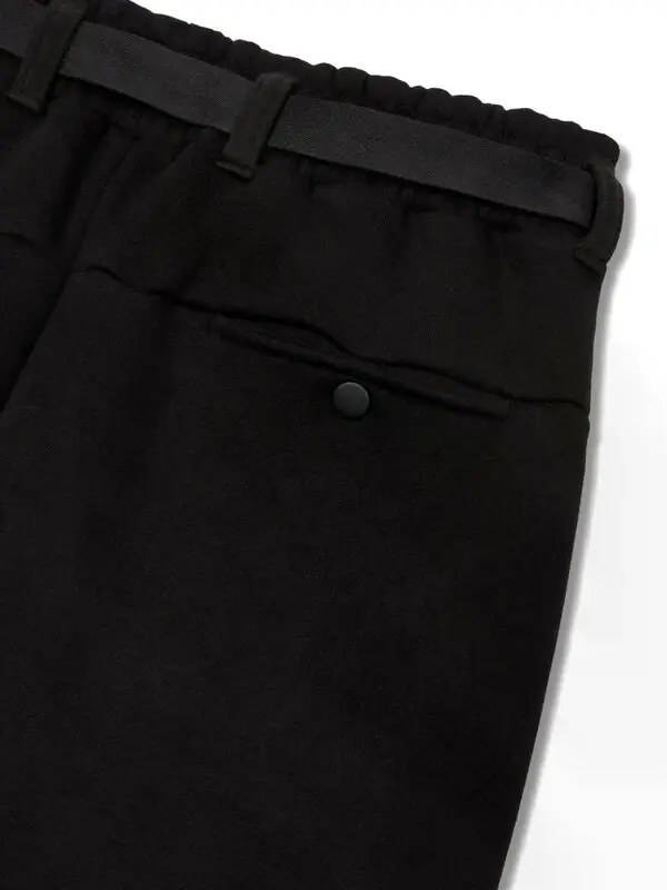 STUDIO TOMBOY Belted French-terry Trousers