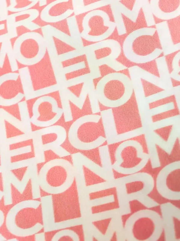 Moncler Logo-print Scoop-back Swimsuit - Pink