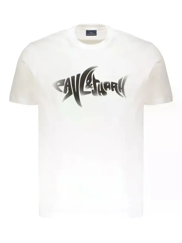 Paul & Shark Shark Graffiti-print Cotton T-shirt