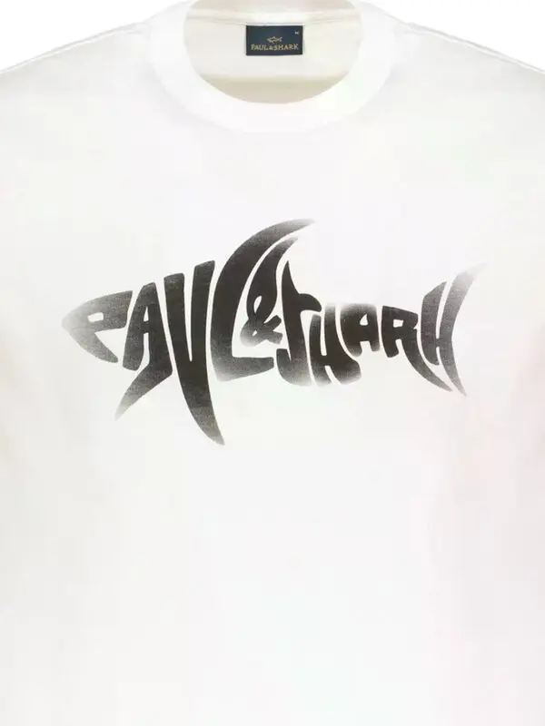 Paul & Shark Shark Graffiti-print Cotton T-shirt