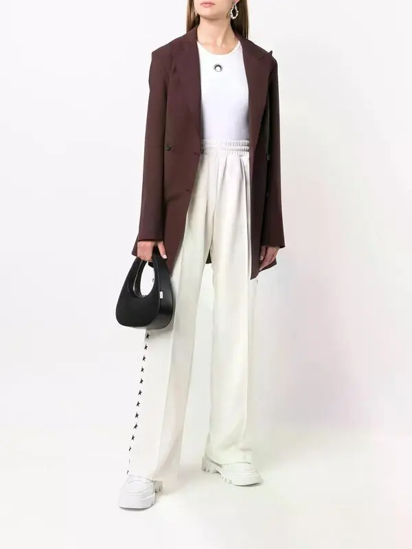 GOLDEN GOOSE Wide-leg Track Pants With Star Detail