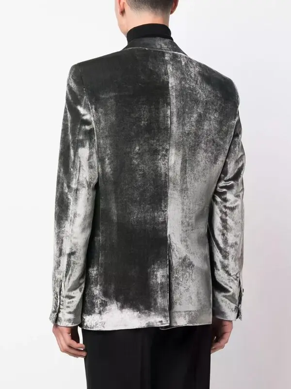 Philipp Plein Single-breasted Velvet Blazer