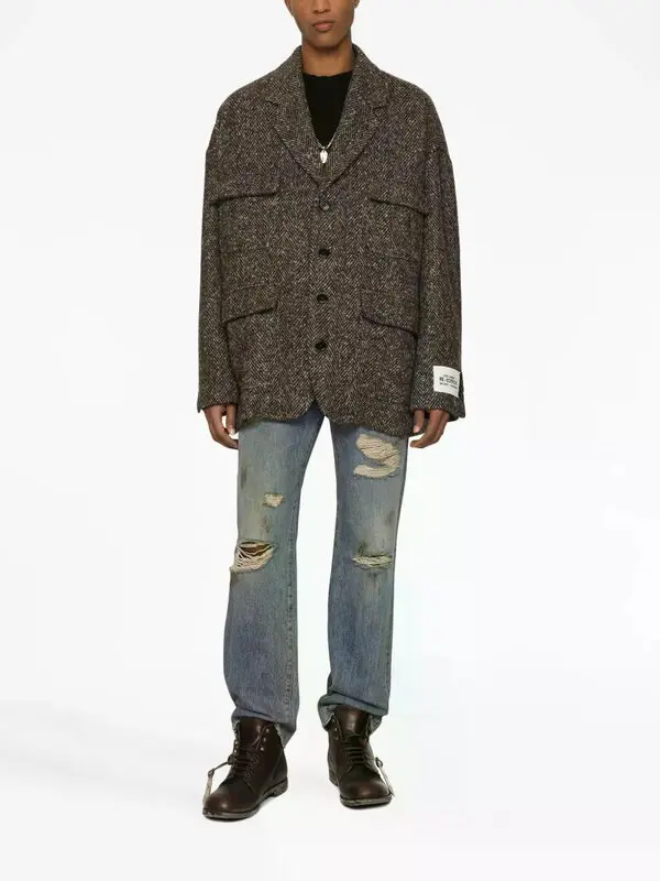 Dolce & Gabbana Ripped Slim-fit Jeans - Blue
