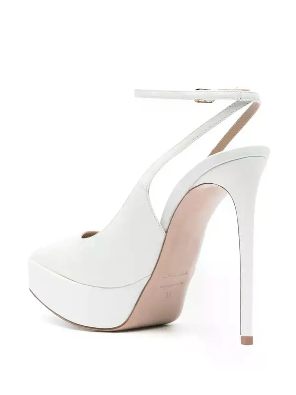 LE SILLA Uma 140mm Slingback Pumps - White