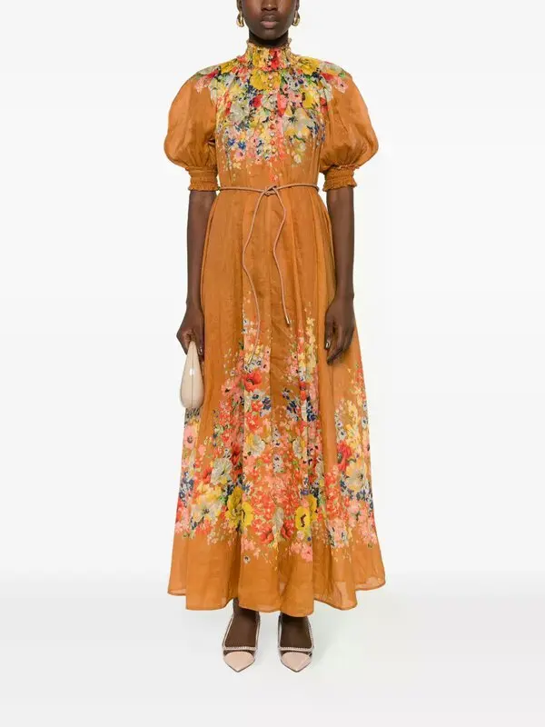 Zimmermann Alight Swing Maxi Dress - Brown