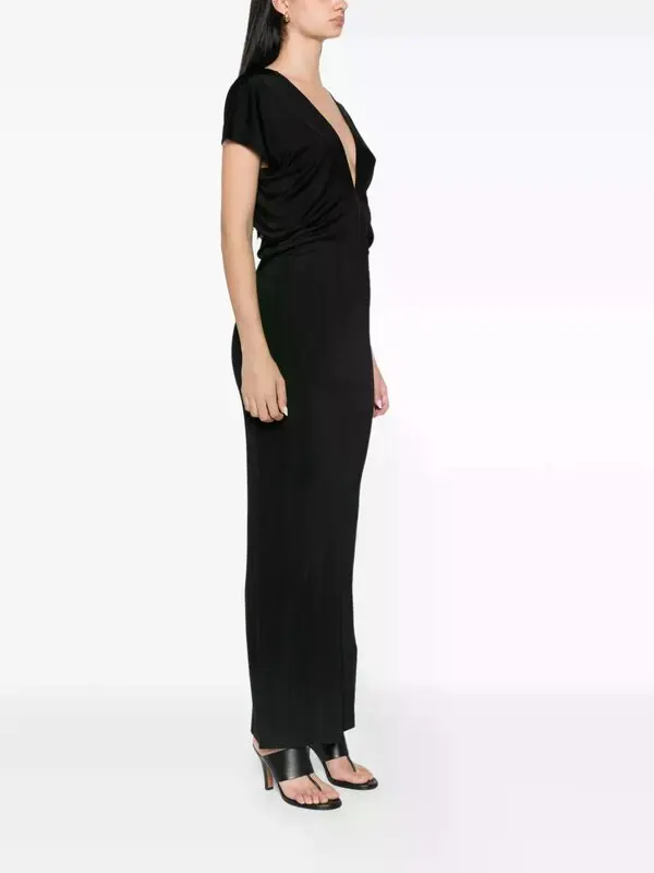 Khaite Ima Maxi Dress - Black