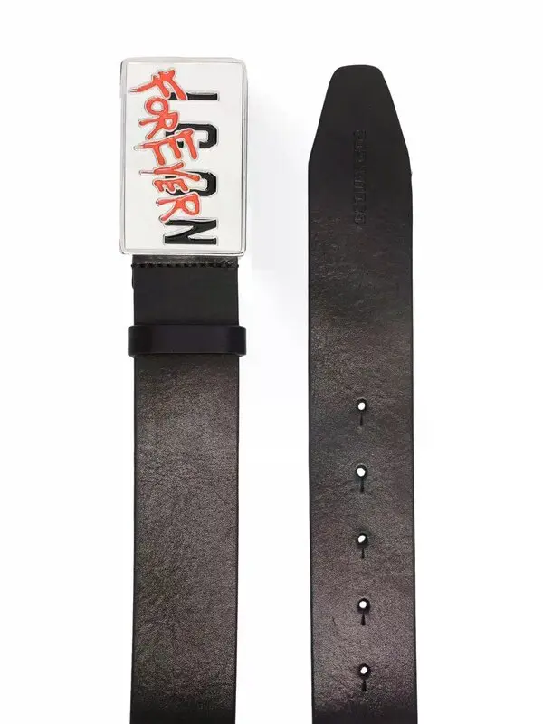 Dsquared2 Logo-plaque Leather Belt