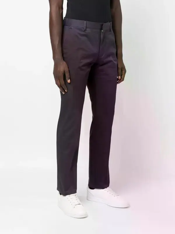 Zegna Straight-leg Cotton Trousers - Blue