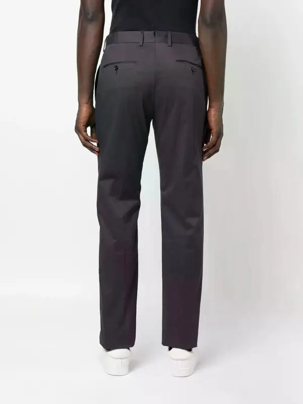 Zegna Straight-leg Cotton Trousers - Blue