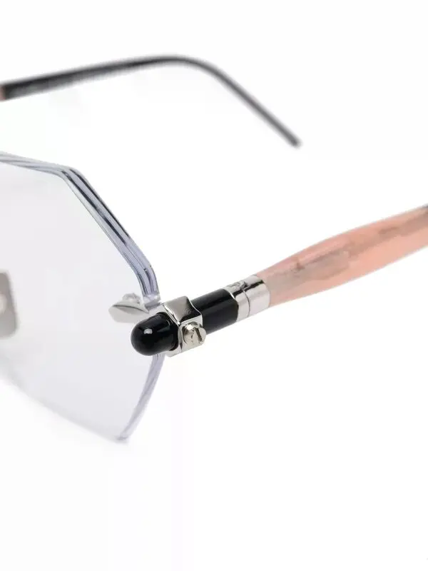 KUBORAUM Hexagonal-frame Glasses