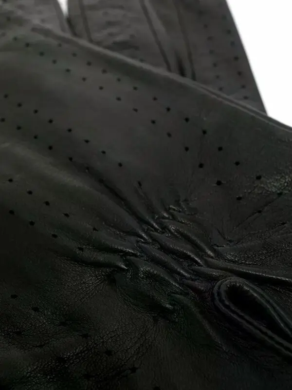 MANOKHI Perforated Leather Gloves