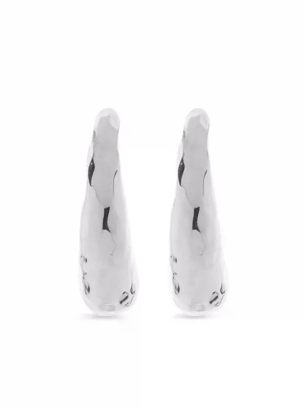 Monica Vinader Deia Huggie Earrings - Silver