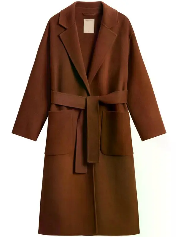 Woolrich Belted Virgin Wool Coat