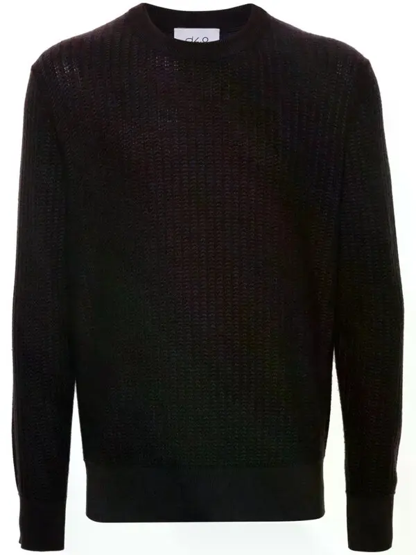 D4.0 Patterned Wool-silk Blend Sweater