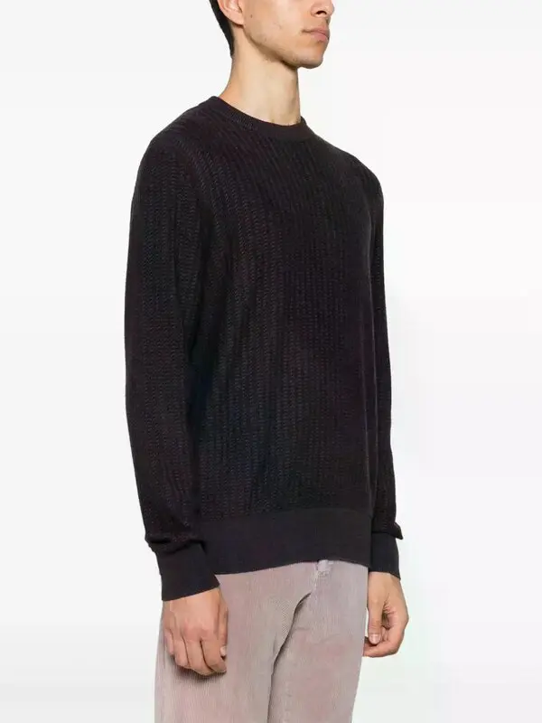 D4.0 Patterned Wool-silk Blend Sweater
