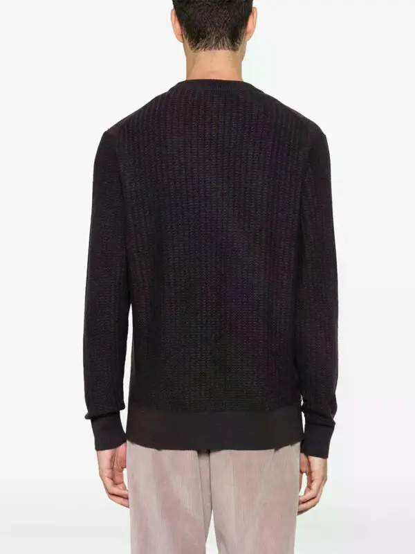 D4.0 Patterned Wool-silk Blend Sweater