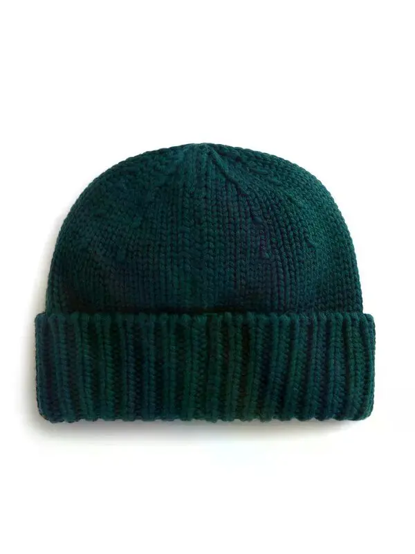 Woolrich Logo-embroidered Beanie - Green