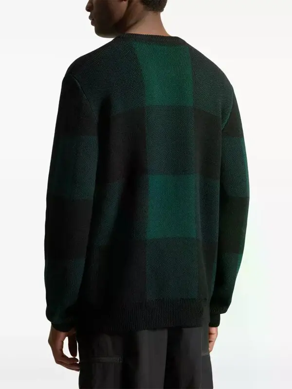 Woolrich Check-pattern Virgin Wool Sweater - Green