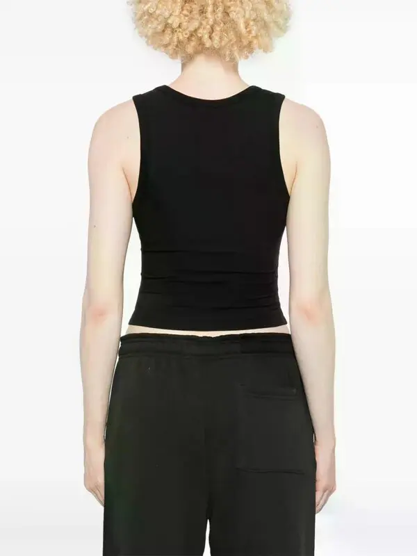 ENTIRE STUDIOS Cropped Tank Top - Black