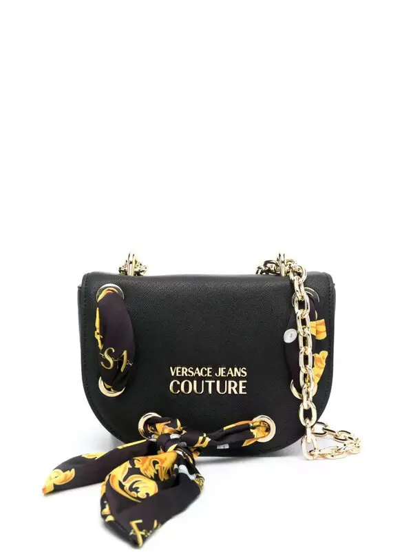 Versace Barocco-print Scarf Shoulder Bag - Black