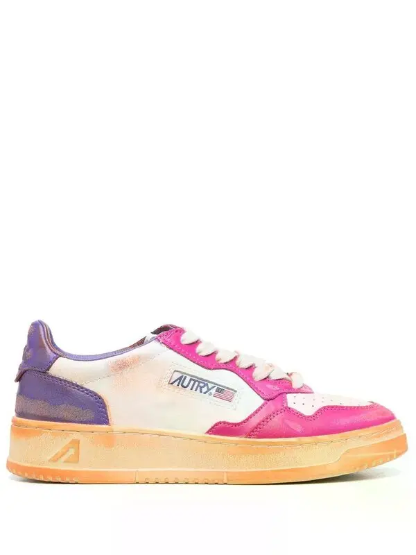 AUTRY Panelled Low-top Sneakers - White