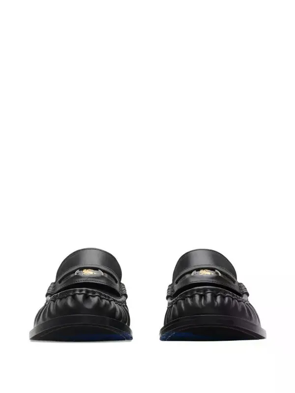 Burberry Cadet Leather Loafers - Black