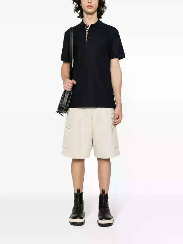 Burberry Monogram-motif Polo Shirt - Blue