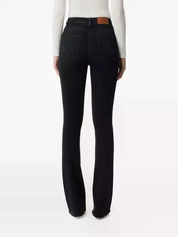 Elisabetta Franchi Logo-plaque Bootcut Jeans