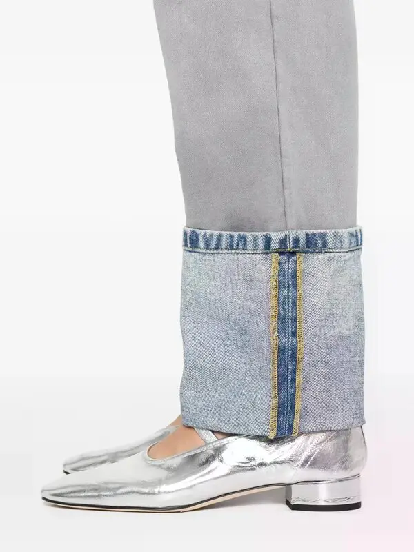 Moschino Denim-trim Trousers