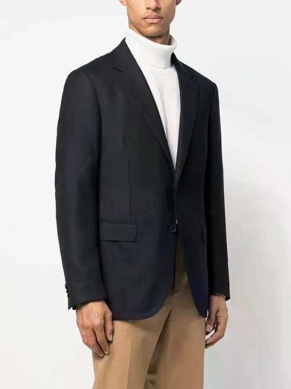 Zegna Single-breasted Blazer - Blue