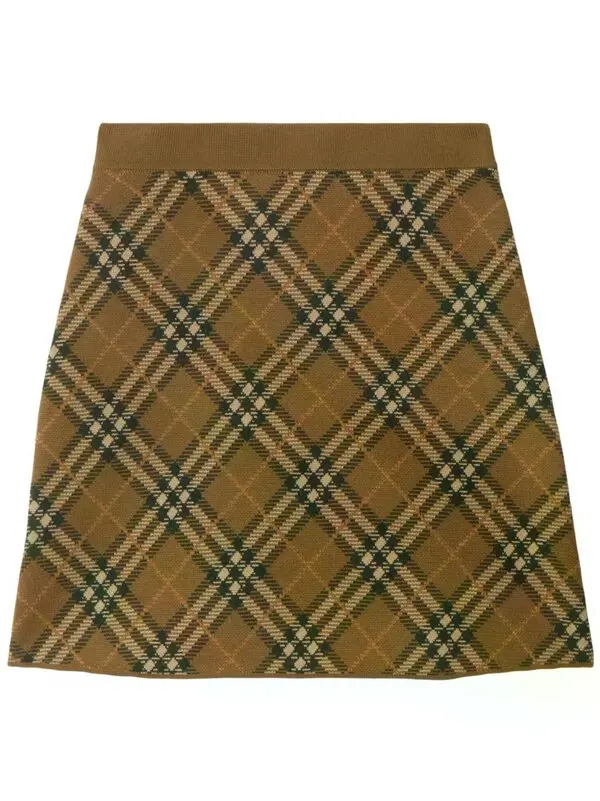 Burberry Check Mini Skirt