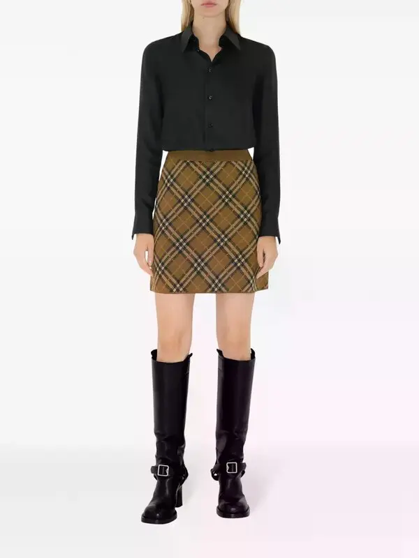 Burberry Check Mini Skirt