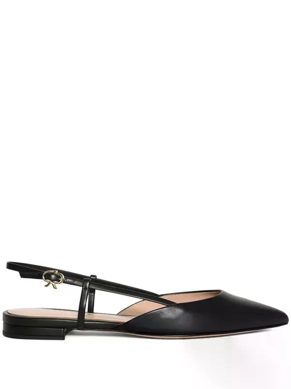 GIANVITO ROSSI Ascent Leather Ballerinas