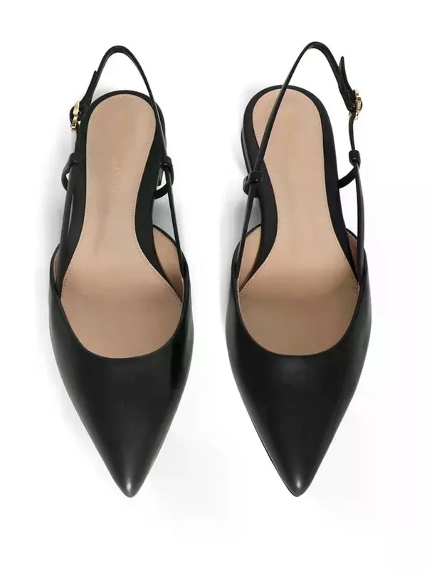 GIANVITO ROSSI Ascent Leather Ballerinas