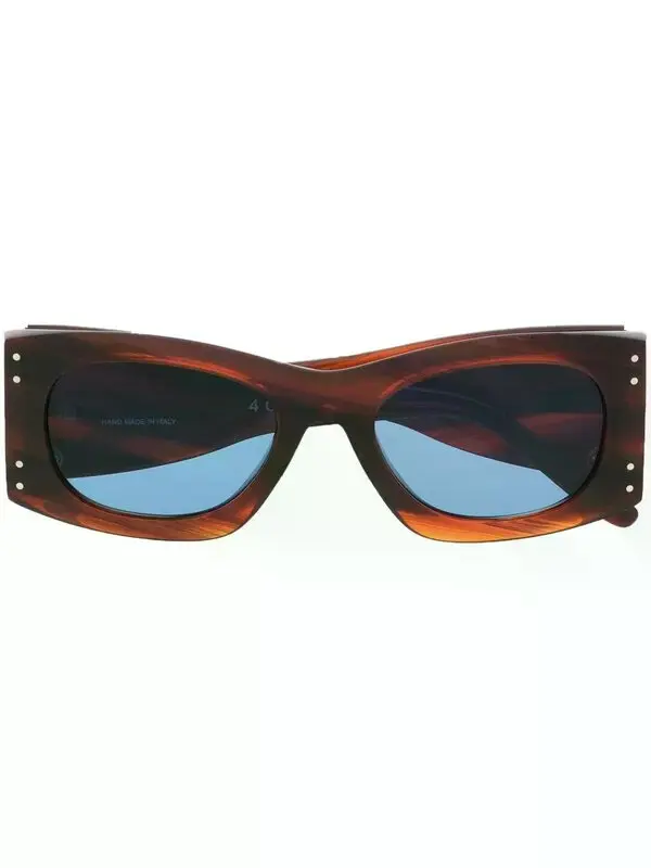 RETROSUPERFUTURE Sculpted-design Sunglasses - Brown