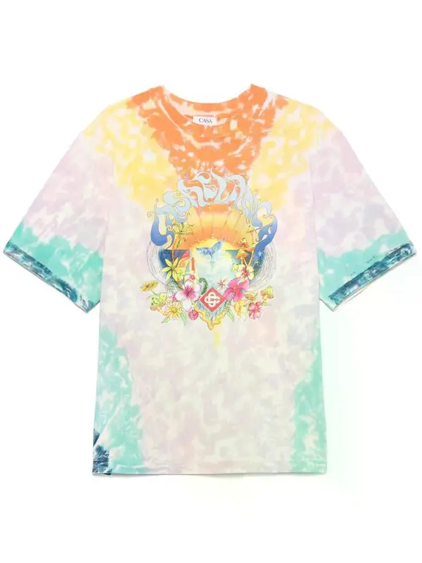 Casablanca Surf-trip Tie-dye T-shirt - Purple