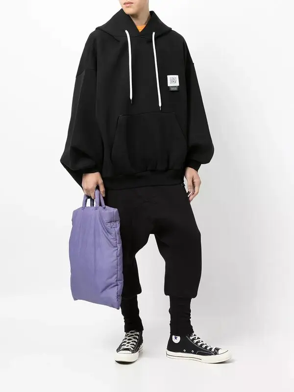 FUMITO GANRYU Cape-sleeve Drawstring Hoodie