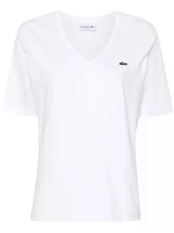 Lacoste Logo-embroidered Cotton T-shirt