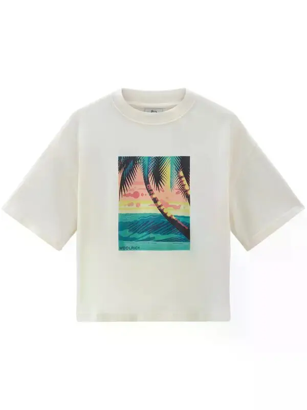 Woolrich Graphic-print Cotton T-shirt - White