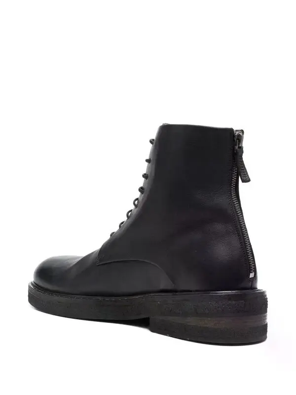 Marsèll Parrucca Leather Combat Boots - Black