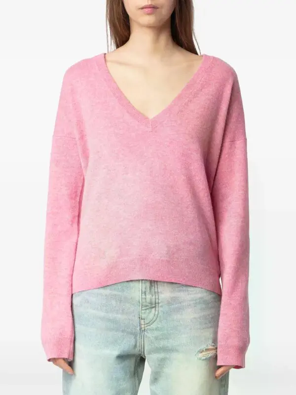 Zadig&Voltaire Star Print V-neck Jumper