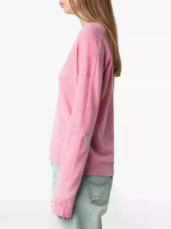 Zadig&Voltaire Star Print V-neck Jumper