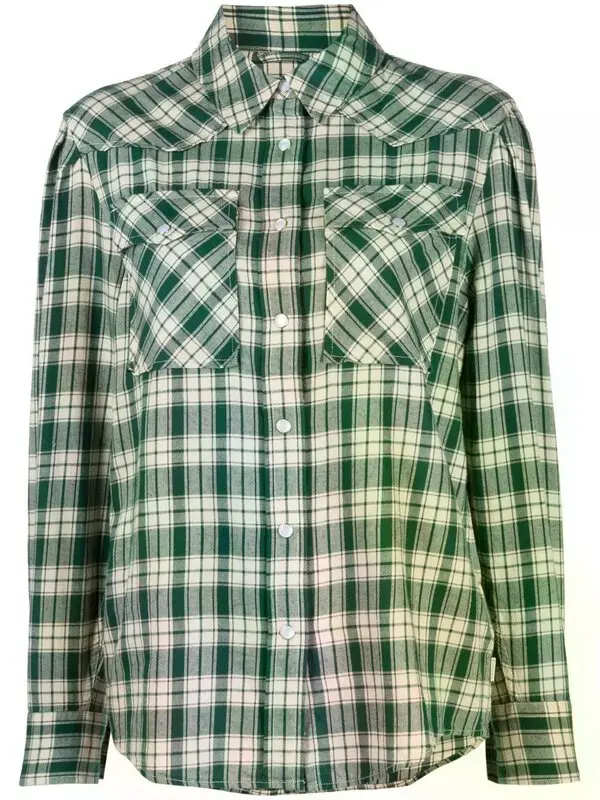 Woolrich Checked Cotton Flannel Shirt - Green