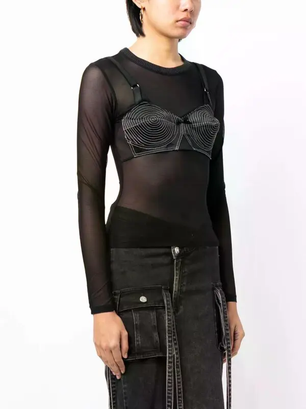 Vaquera Mesh Long-sleeved Top